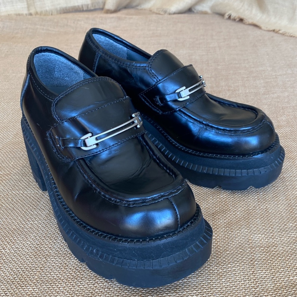 Candies Vintage Black Y2k Slip On Platform Oxfords Wo… - Gem